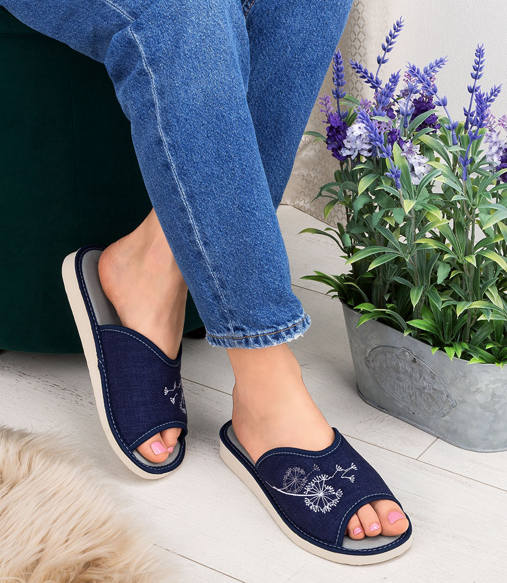 Kapcie damskie Natural Style NS-092 Szare - twojeobuwie.pl